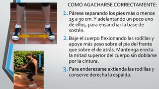 Mecanica corporal para el profesional de enfermeria | PPTX