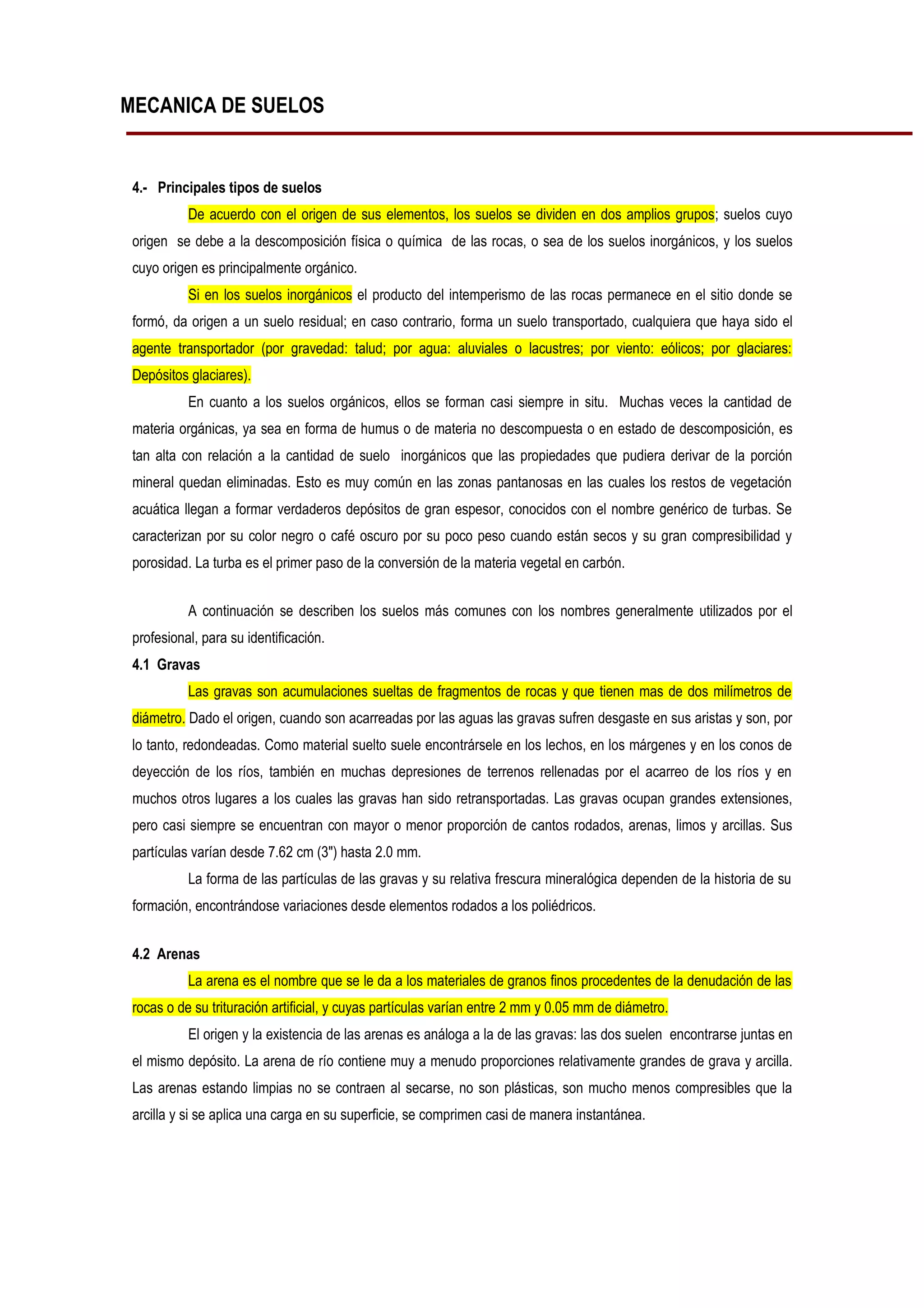 Mecanica de suelo | DOC