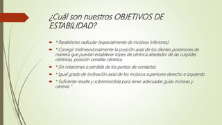 Mecanica de tratamiento filosofia roth | PPTX