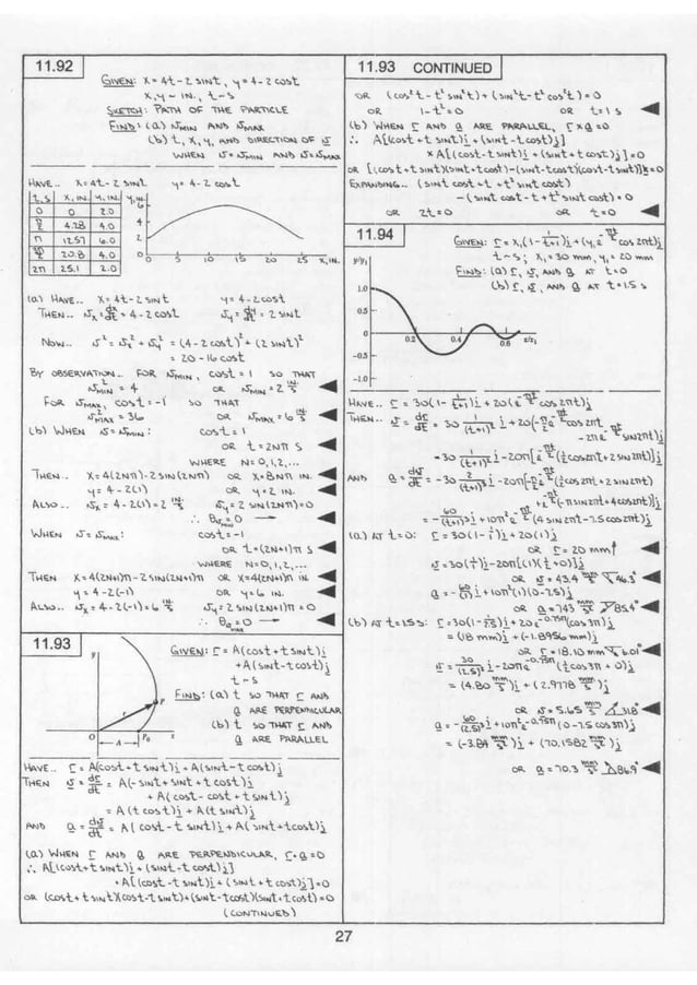 Mecanica vectorial para ingenieros, dinamica 9 edicion solucionario