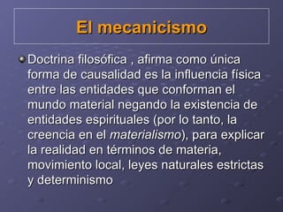 Mecanicismo | PPT