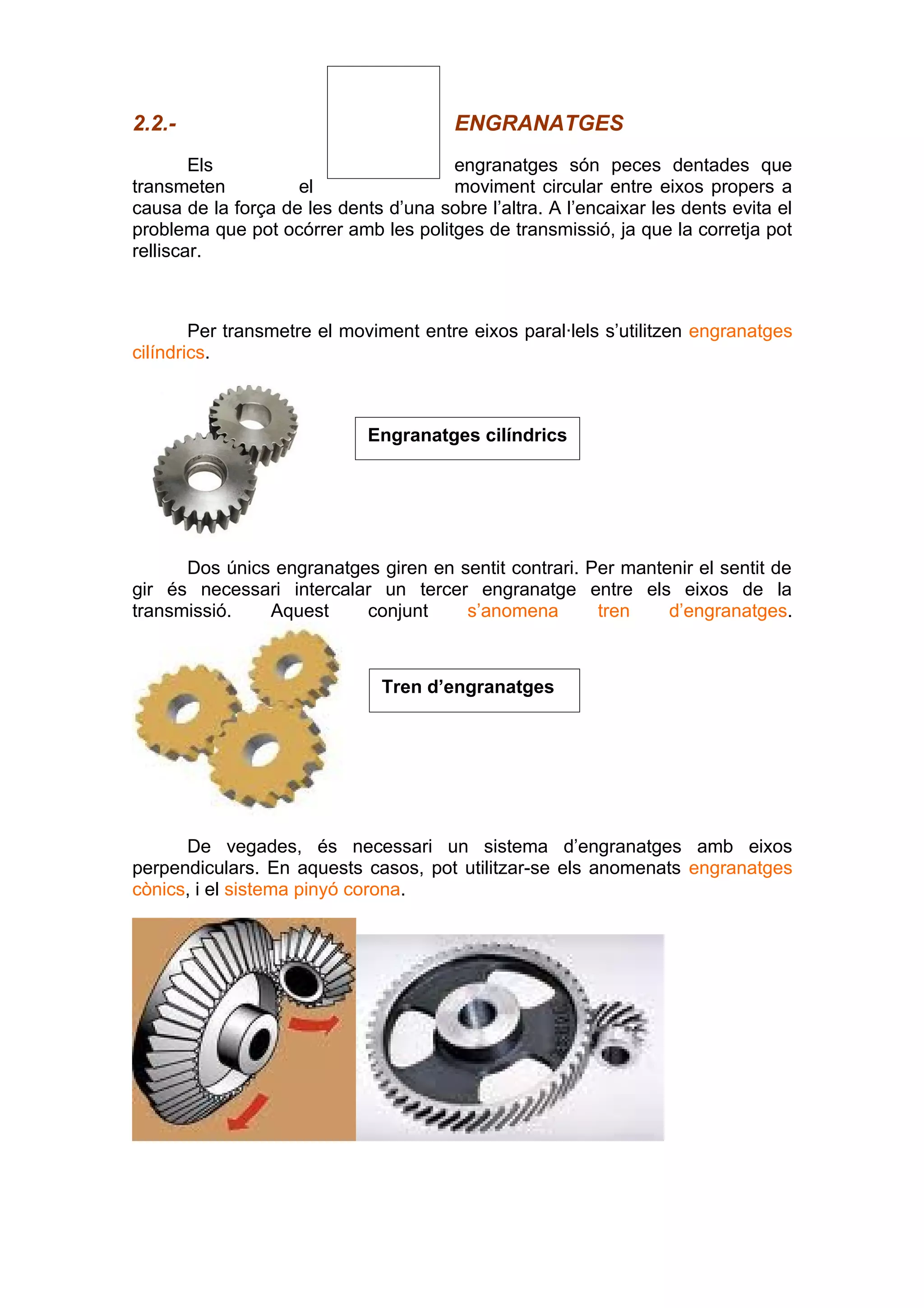 Mecanismes de transmissio circular | DOC