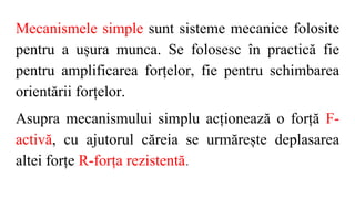 Mecanisme simple. parghia | PPTX