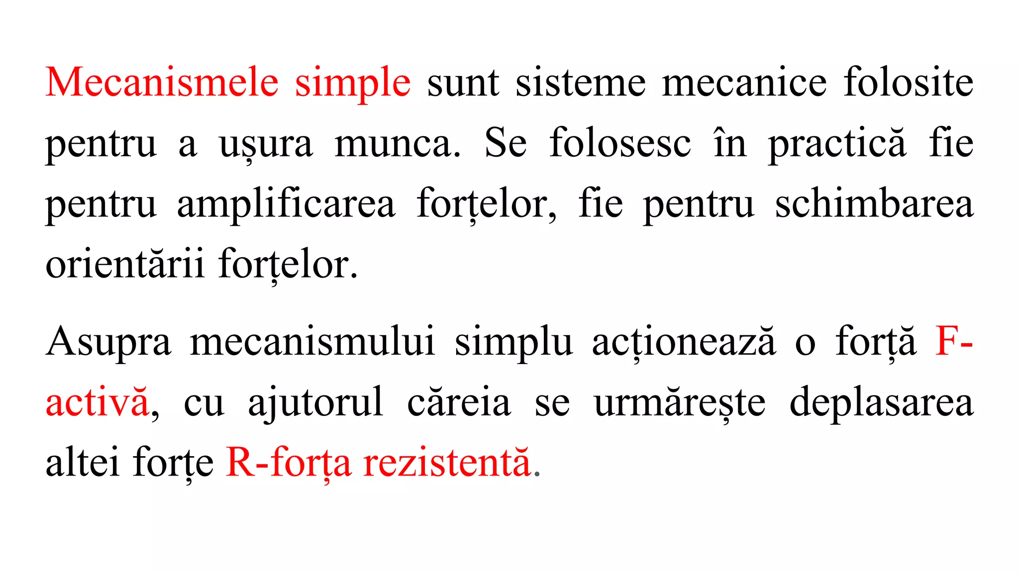Mecanisme simple. parghia 2 | PPTX