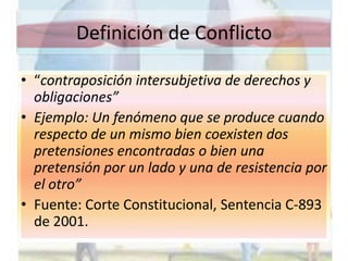 Mecanismos alternativos de solución de conflictos masc conciliación | PPTX