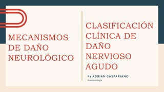 Mecanismos de daño neurológico anatomía | PDF