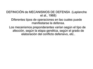 Mecanismos De Defensa | PPT