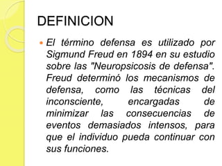 Mecanismos de Defensa | PPTX