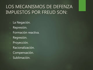 Mecanismos de defensa de freud | PPTX