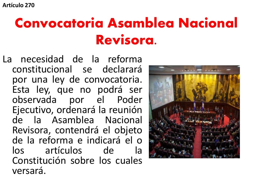 Mecanismos de las Reformas Constitucionales de la República Mecanismos de las Reformas Constitucionales de la República