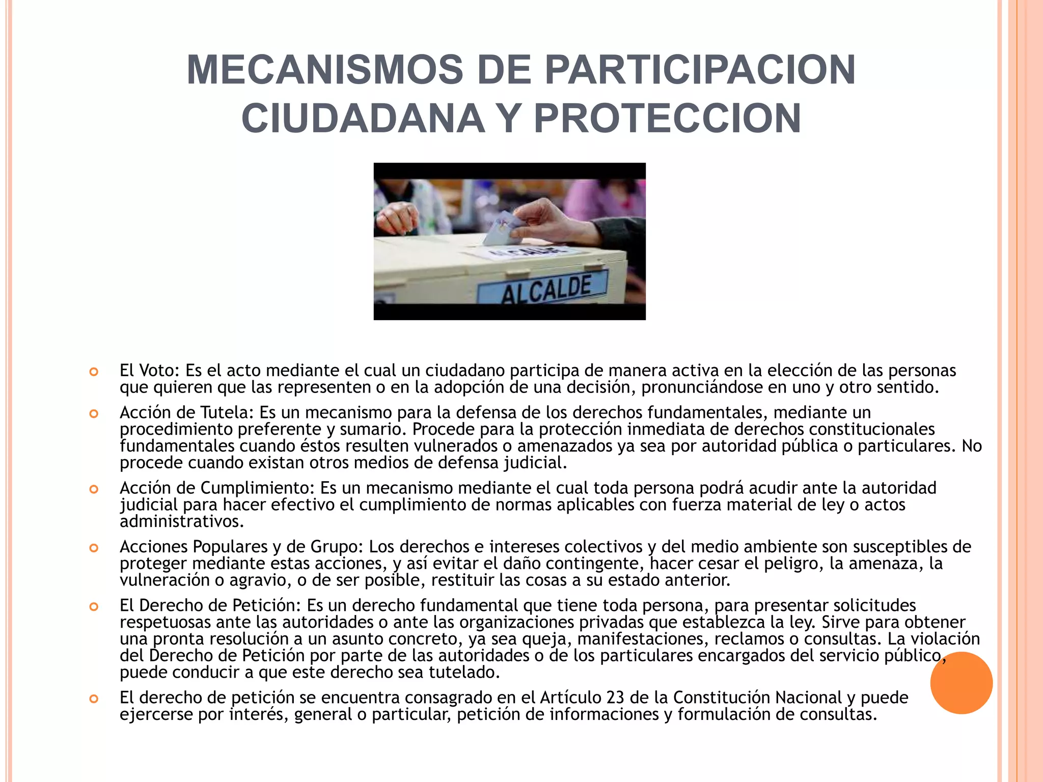 Mecanismos de participacion ciudadana | PPT