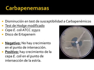 Mecanismos de resistencia bacteriana a antimicrobianos | PPTX