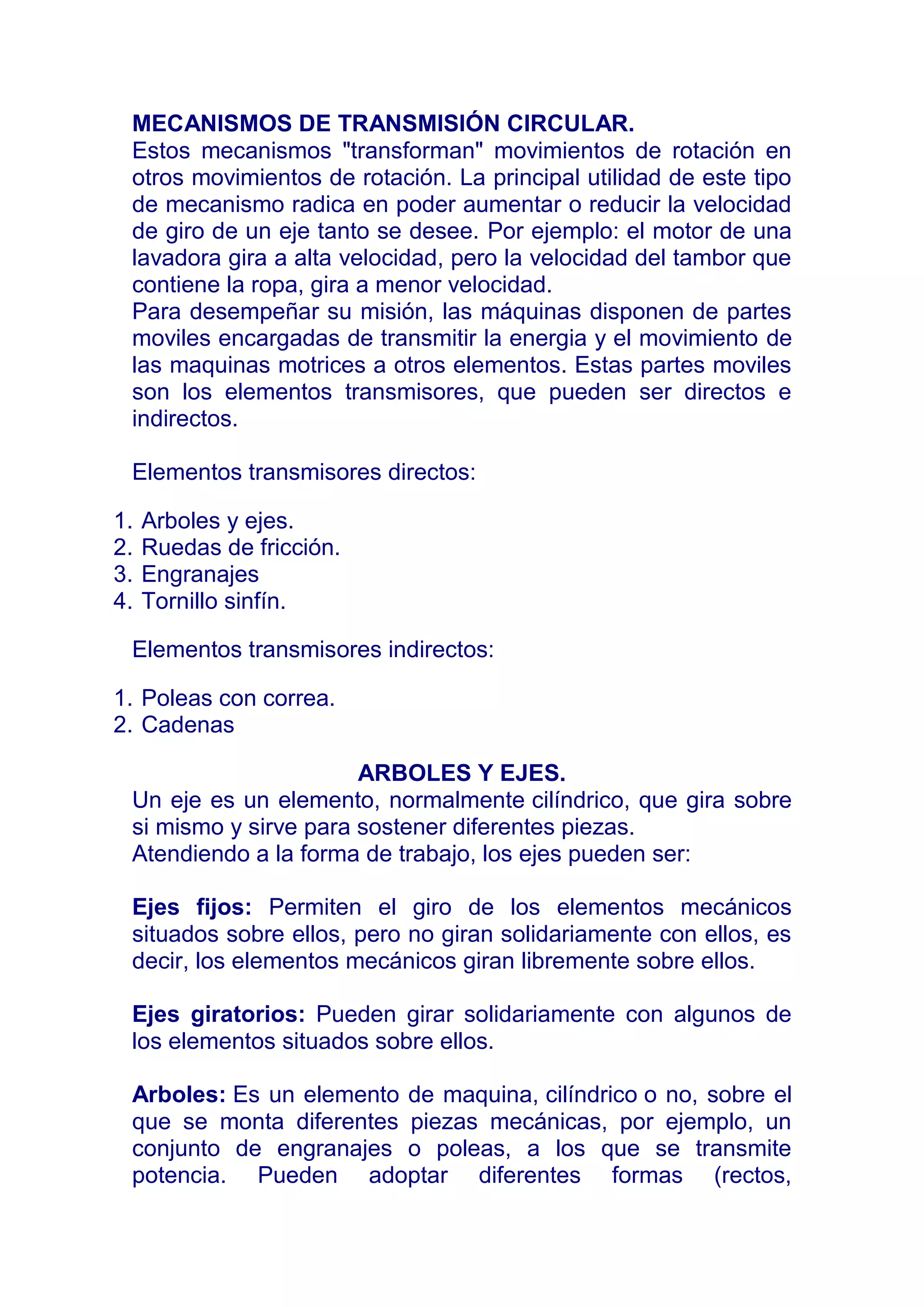 Mecanismos de transmisión circular | PDF