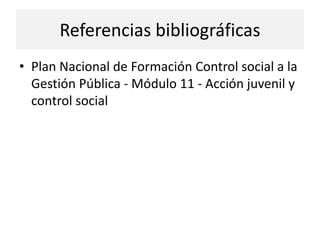 Mecanismos para ejercer el control social | PPTX