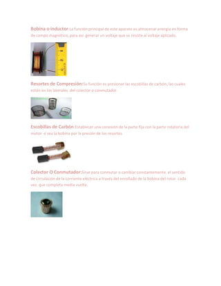 Mecanismos y circuitos de una batidora eléctrica | DOCX