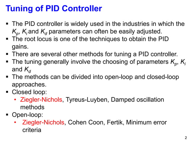 Ziegler Nichols Method for PID Controller Tuning | PDF