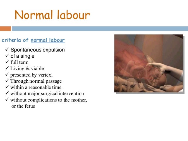 Mechanism of normal labour