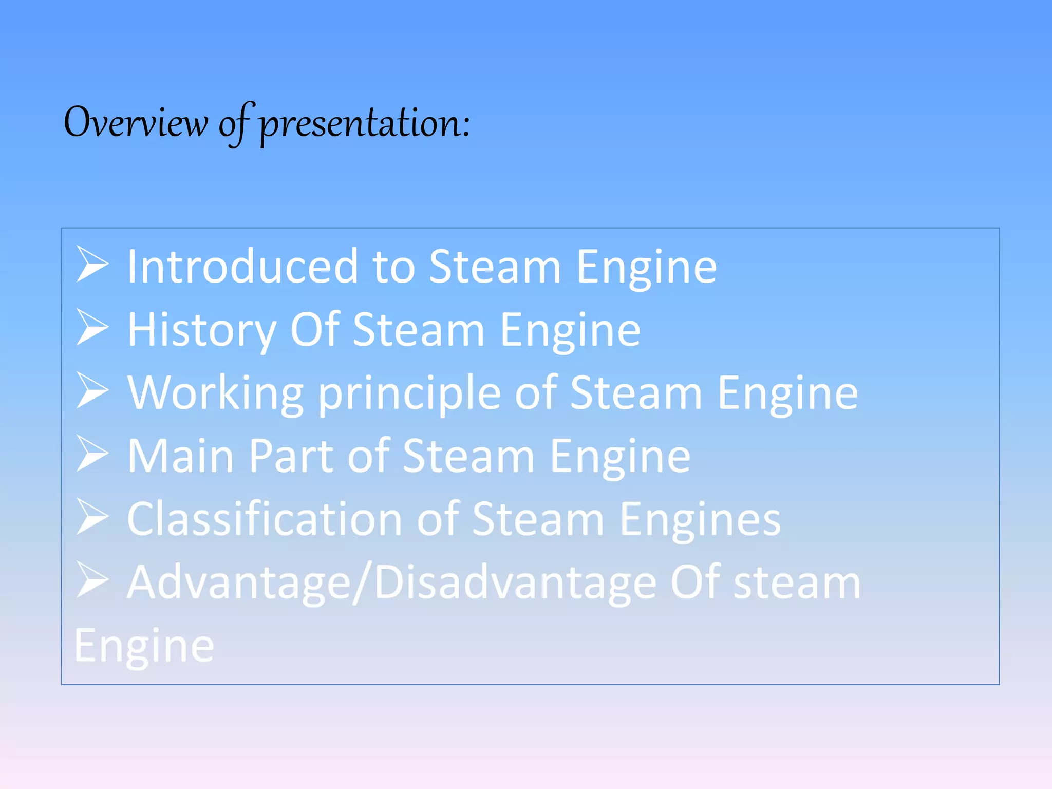 steam engine working and principle | PPTX