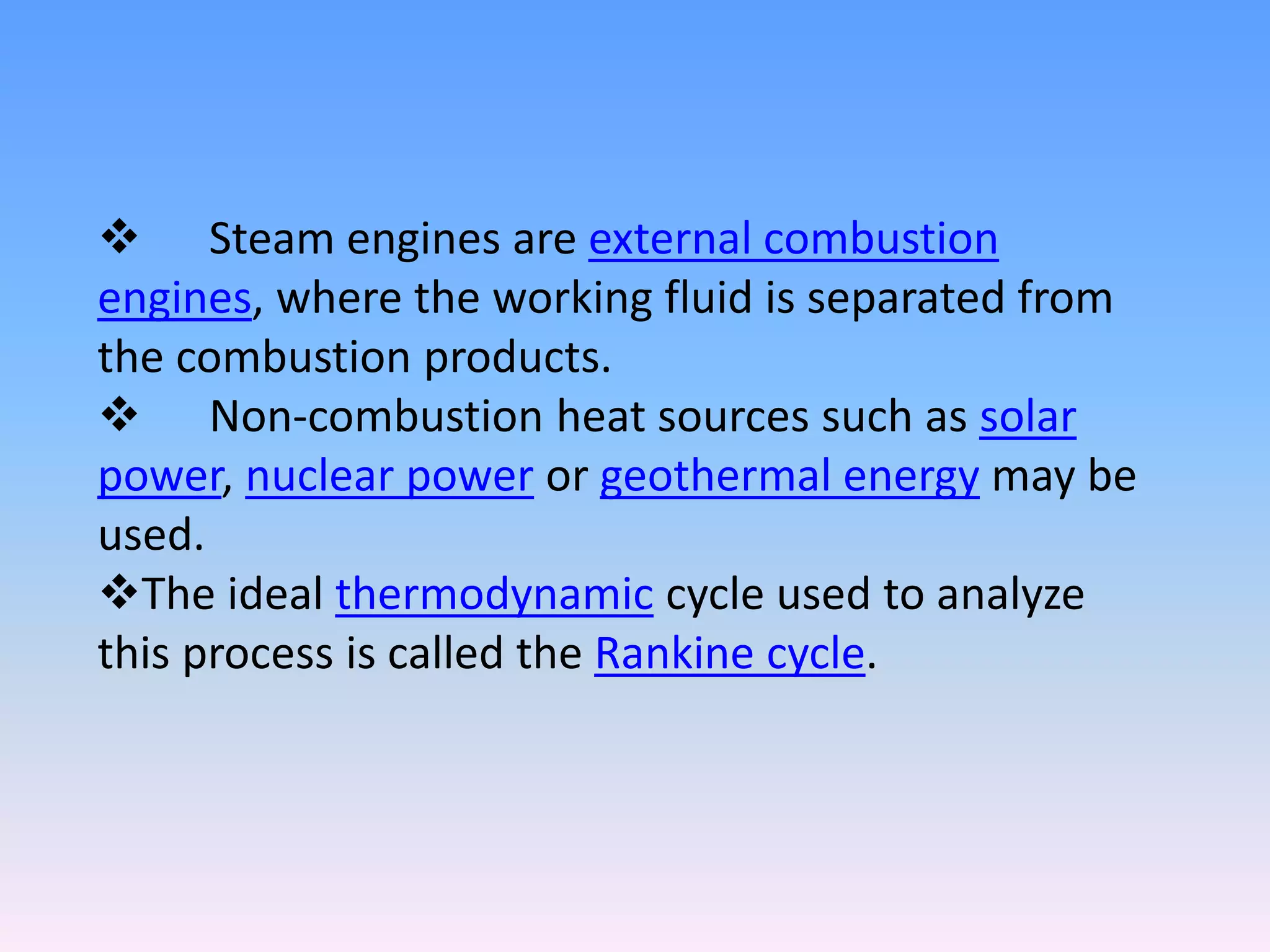 steam engine working and principle | PPTX