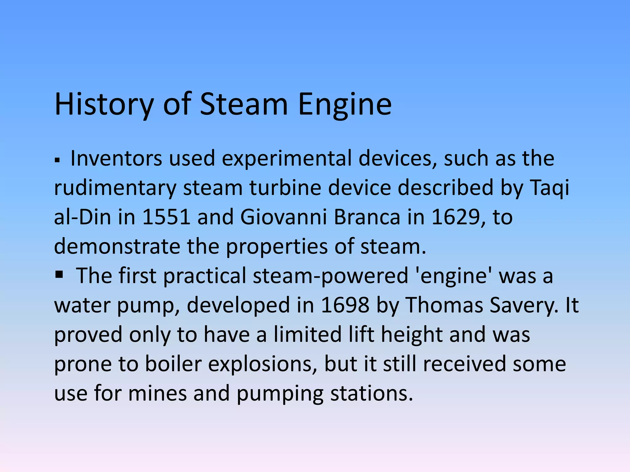 steam engine working and principle | PPTX