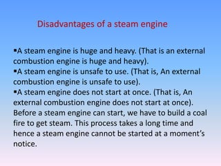 steam engine working and principle | PPTX