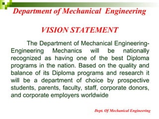 Mech. Dept. By Kokare ir.ppt mech department ppt | PPT