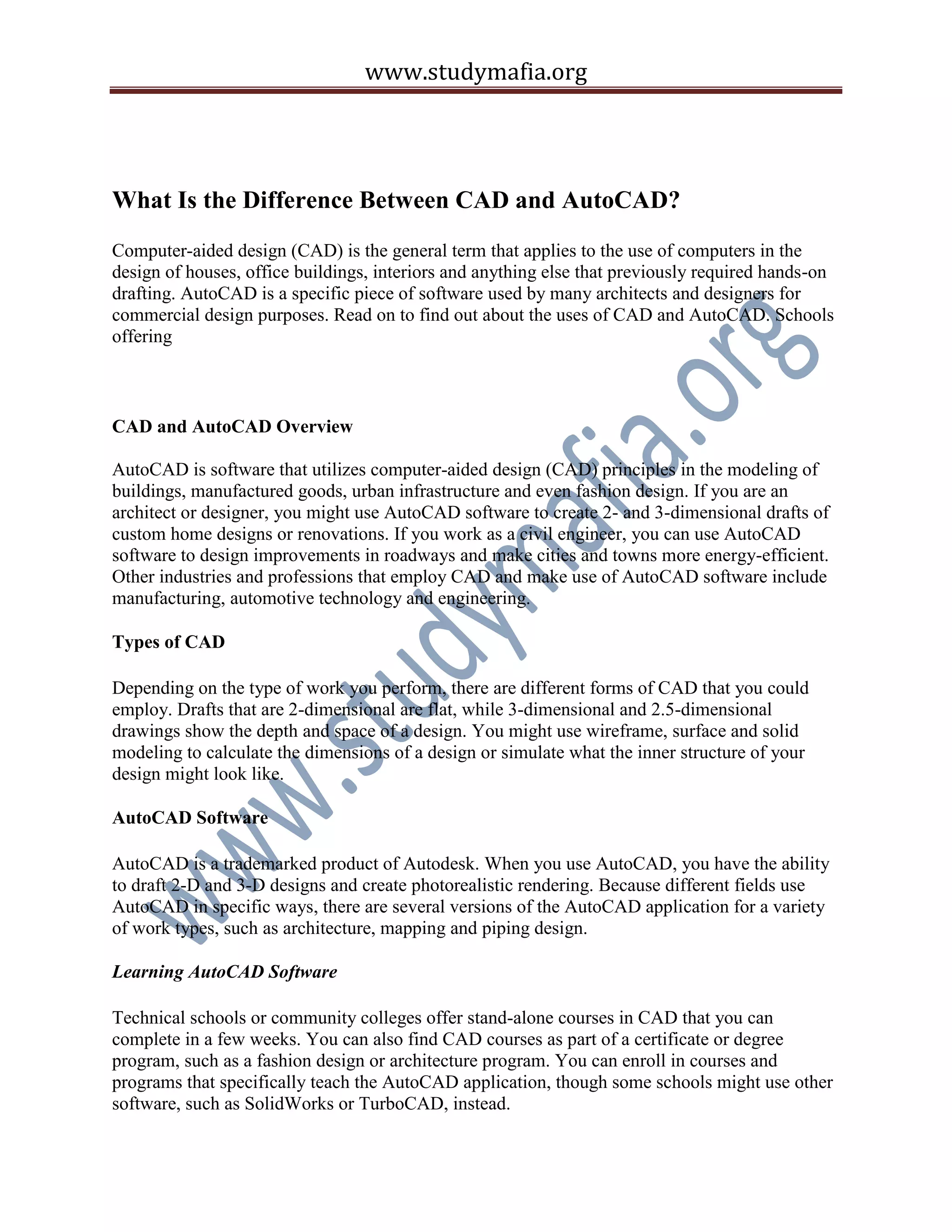 Mech auto cad-report.ppt