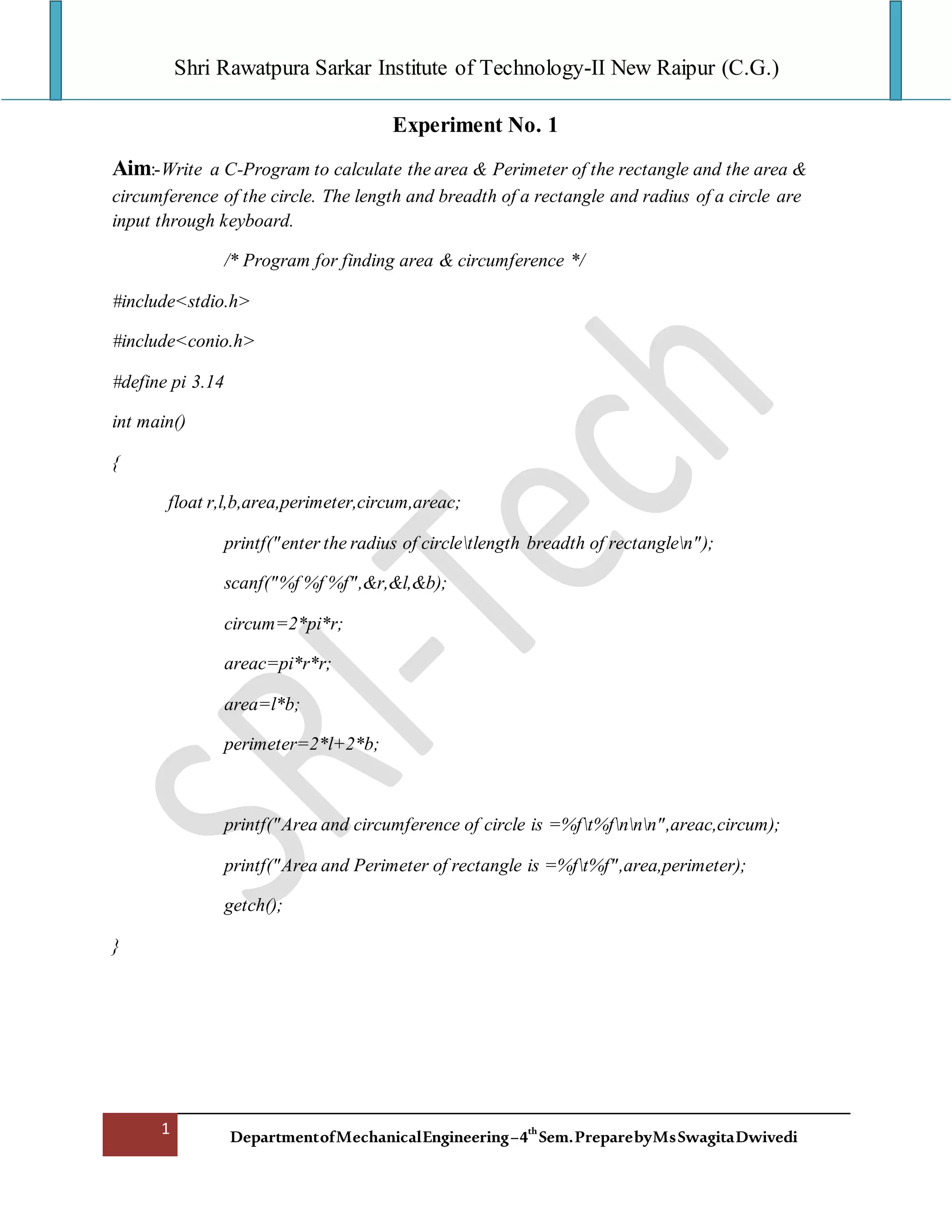 Mech nacp lab | DOCX