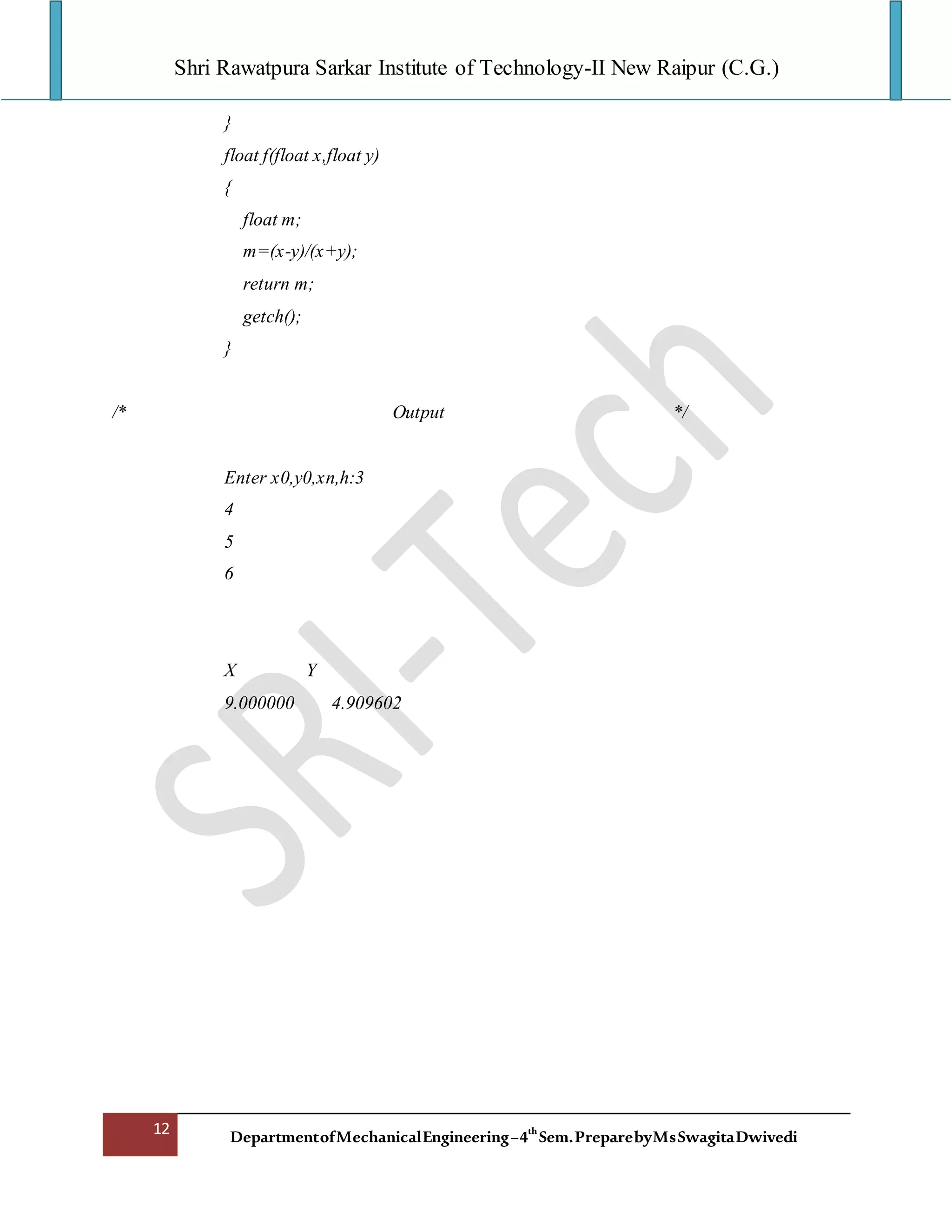 Mech nacp lab | DOCX