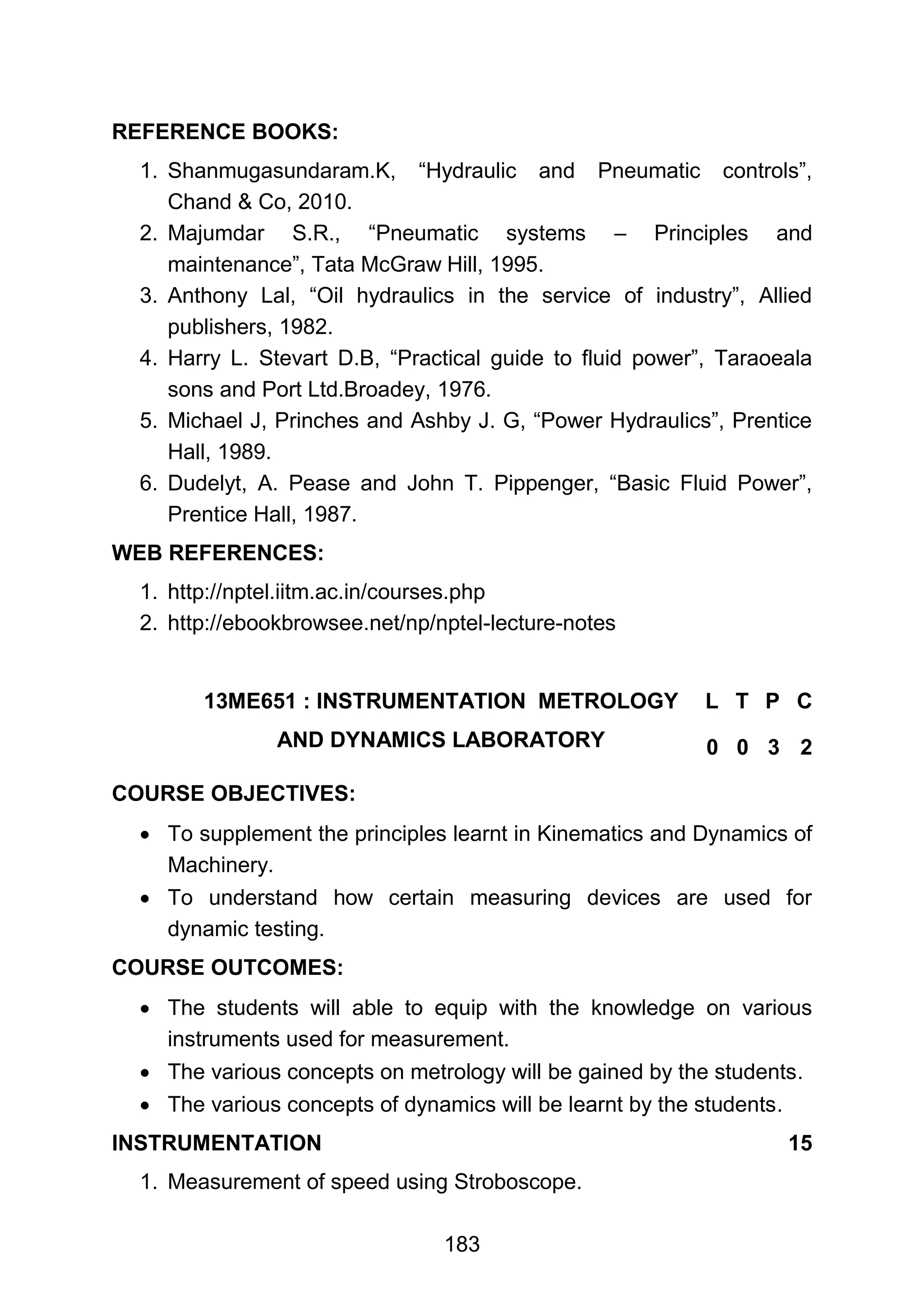 Mech ug curriculum and syllabus | PDF