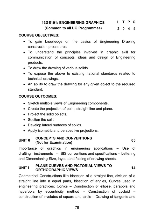 Mech ug curriculum and syllabus | PDF