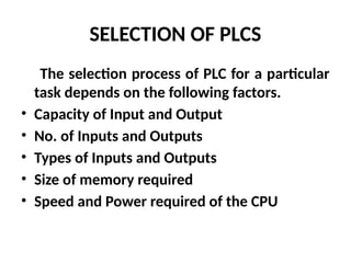 MECH - UNIT 4.pptx_PLC PERFORMANCE AND IMPORTANCE | PPT