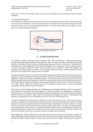 Development Paddle Operated Hacksaw Machine | PDF