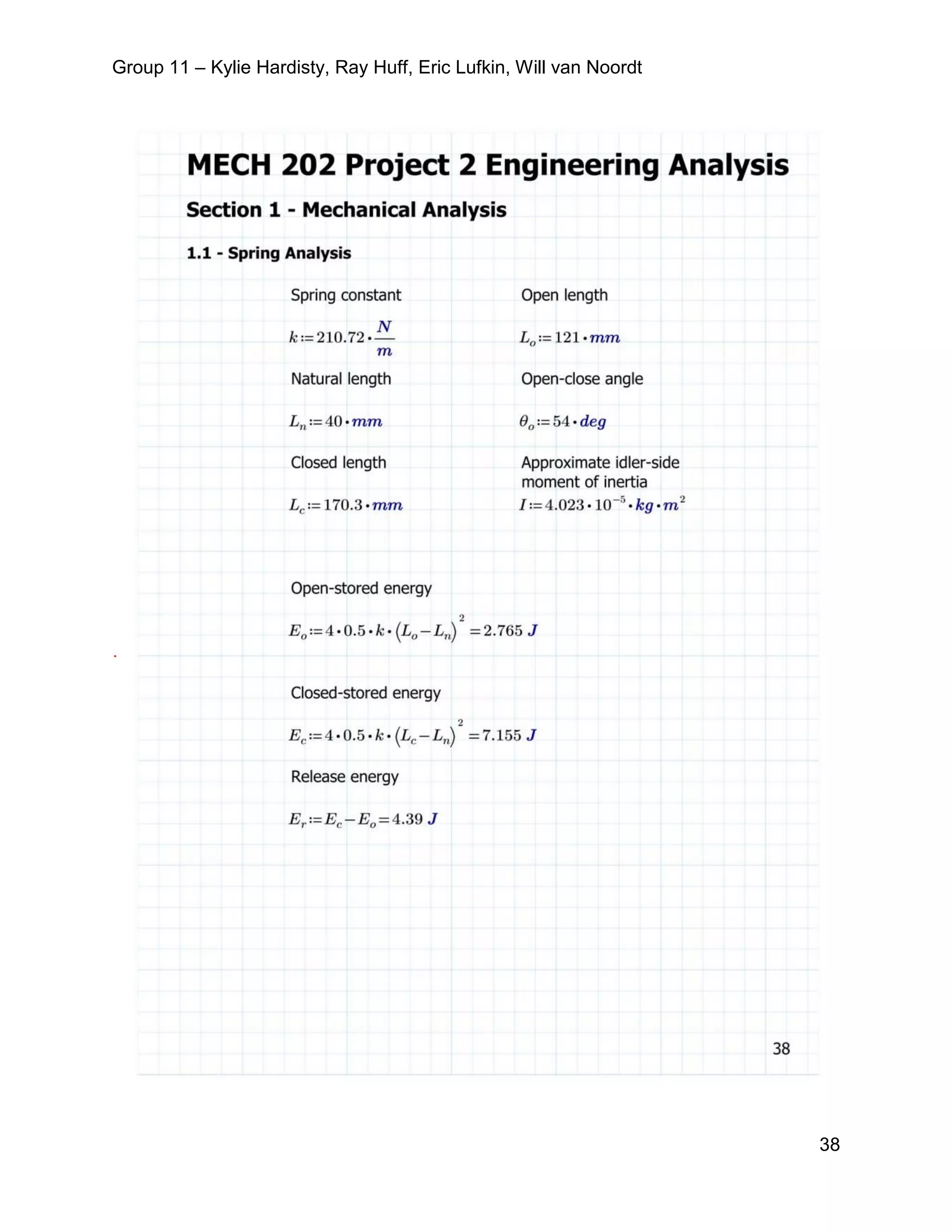 MECH202 Engineering Design Project Report | PDF