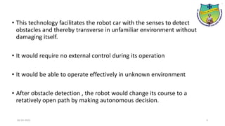 Obstacle avoiding Robo Car | PPT