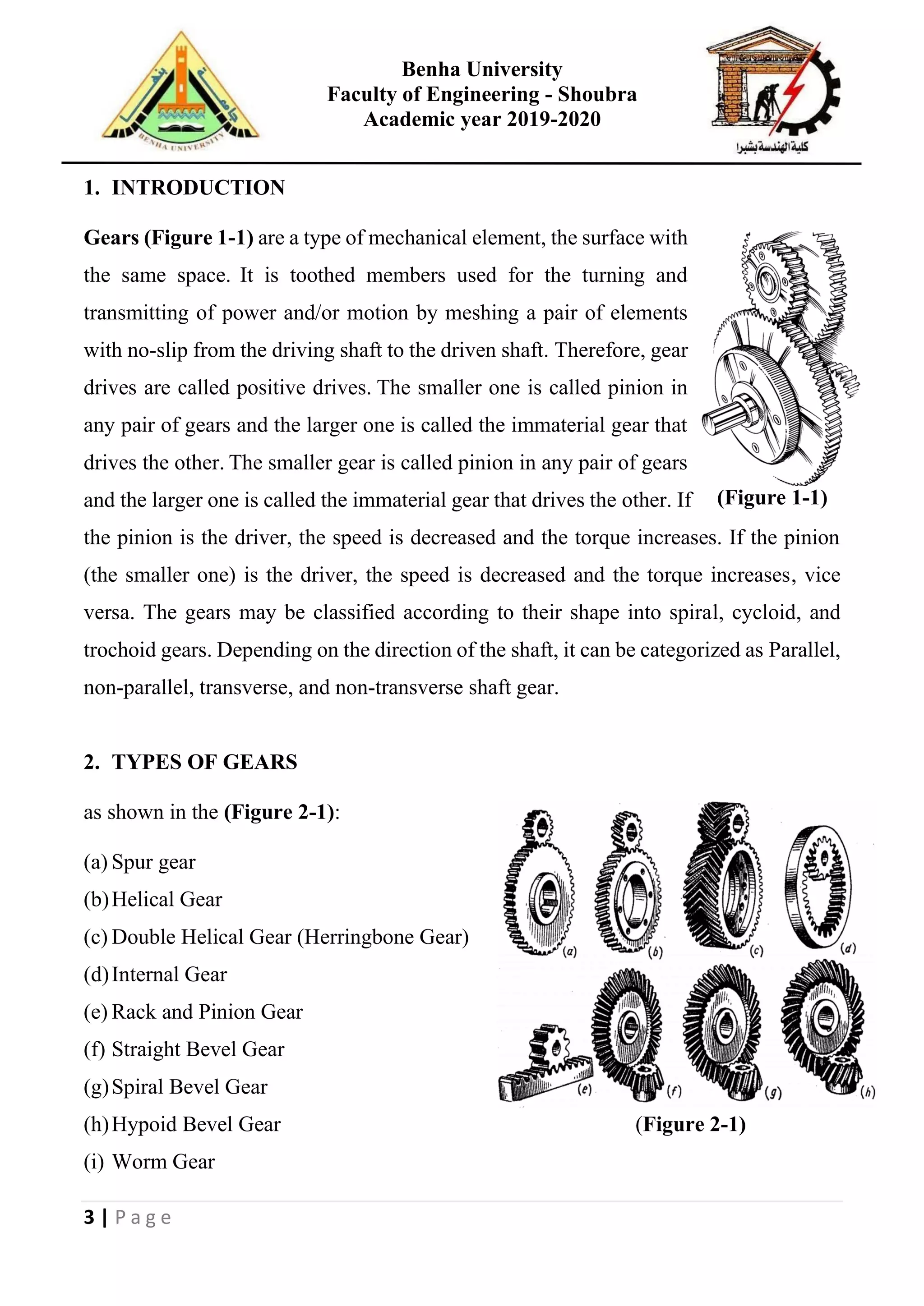 Types of Gears | PDF