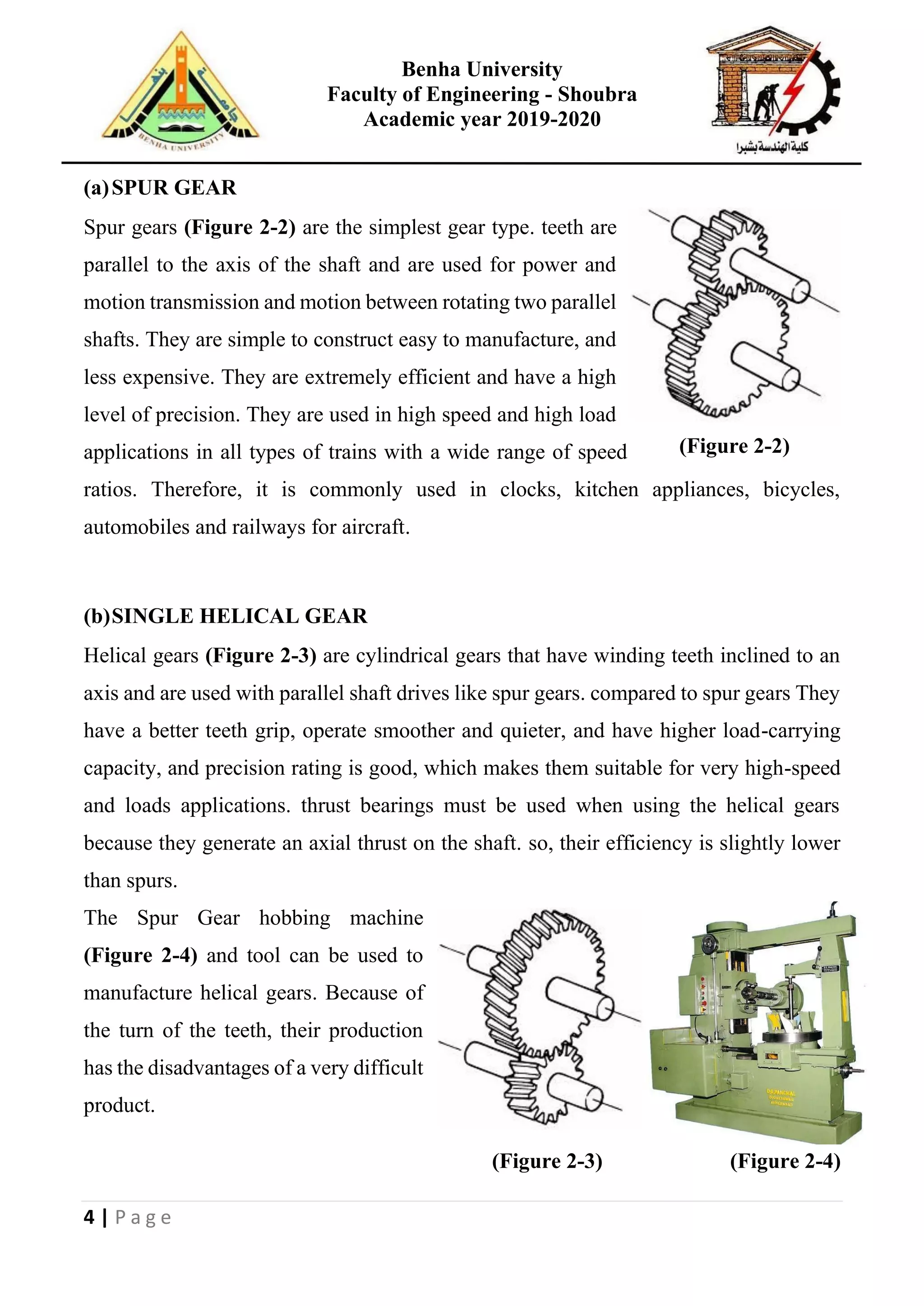 Types of Gears | PDF