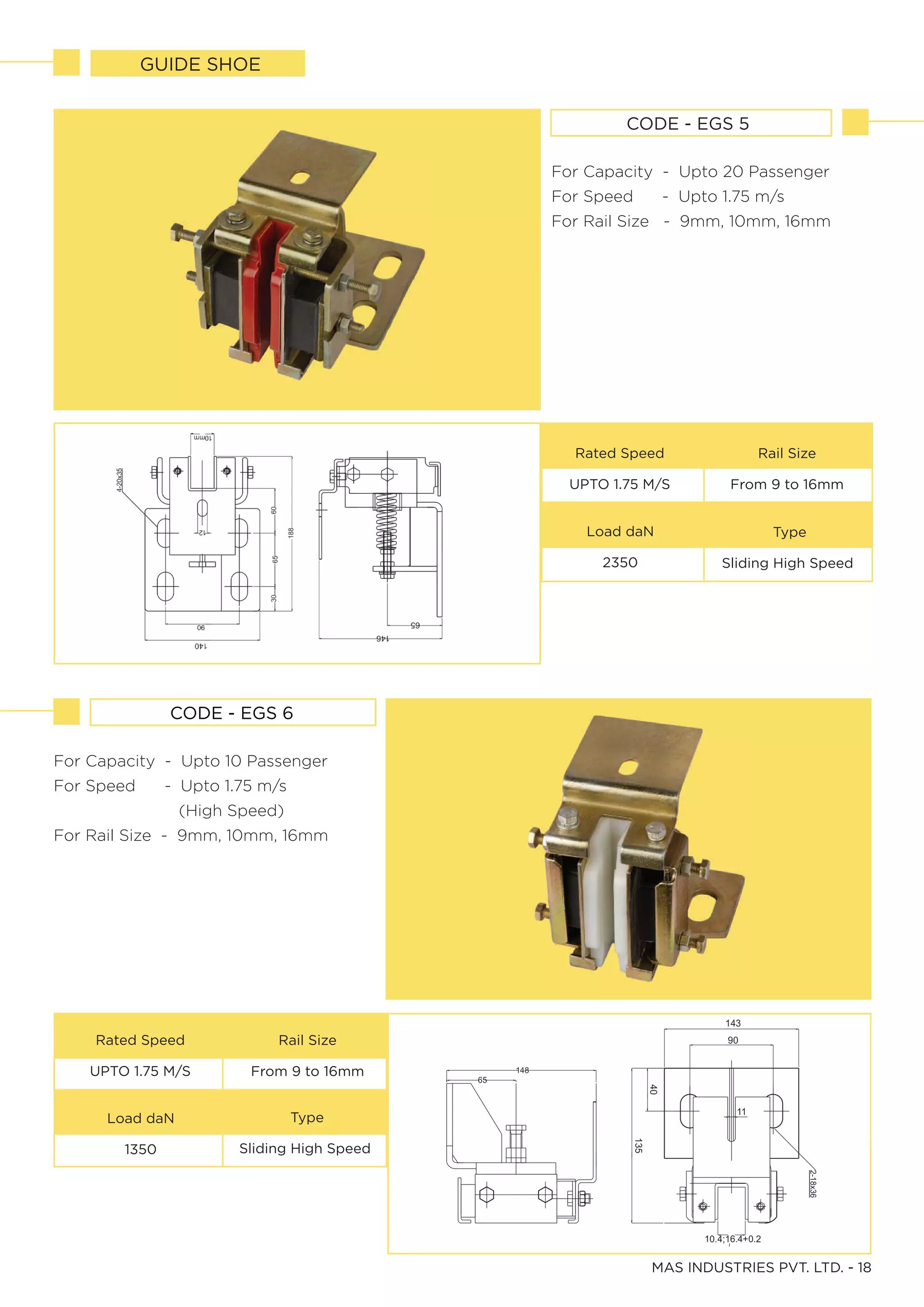 MAS Lift Mechanical Catalogue | PDF