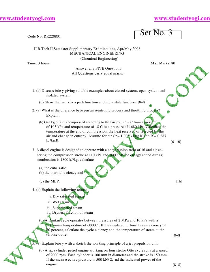 M E C H A N I C A L E N G I N E E R I N G J N T U M O D E L P A P…