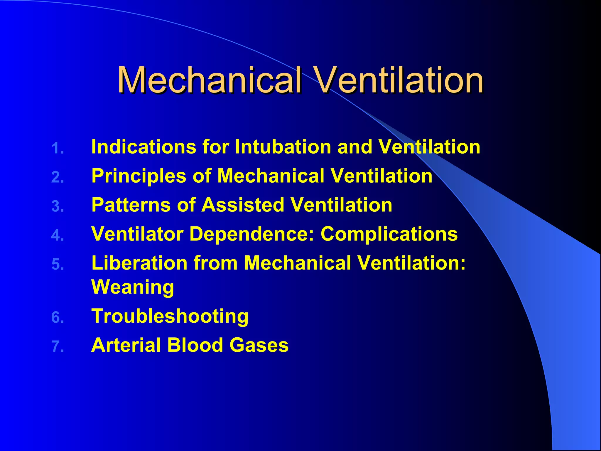 Mechanical Ventilation | PPT