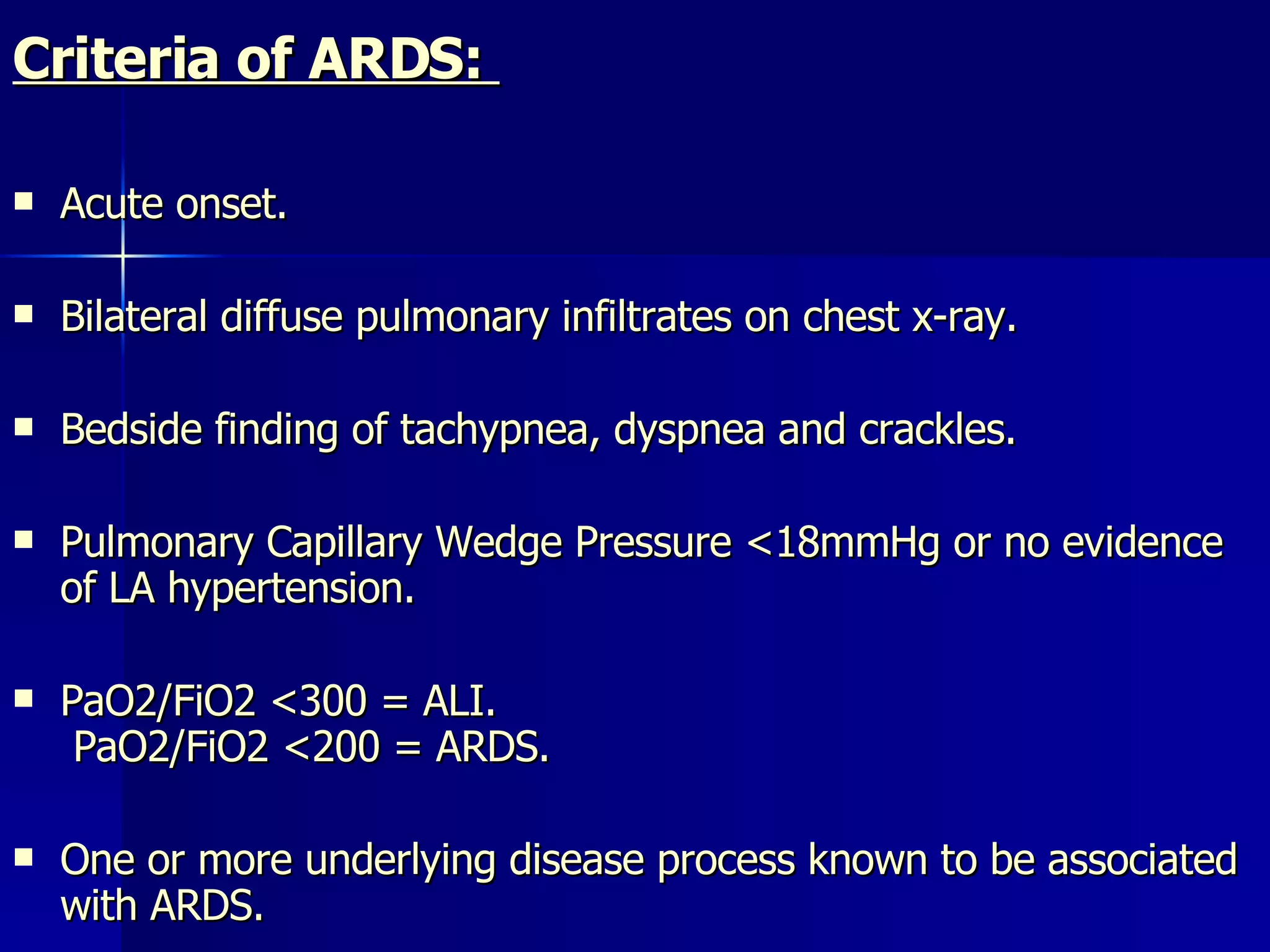 Mechanical Ventilation in ARDS vs COPD | PPT