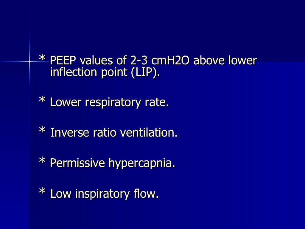 Mechanical Ventilation in ARDS vs COPD