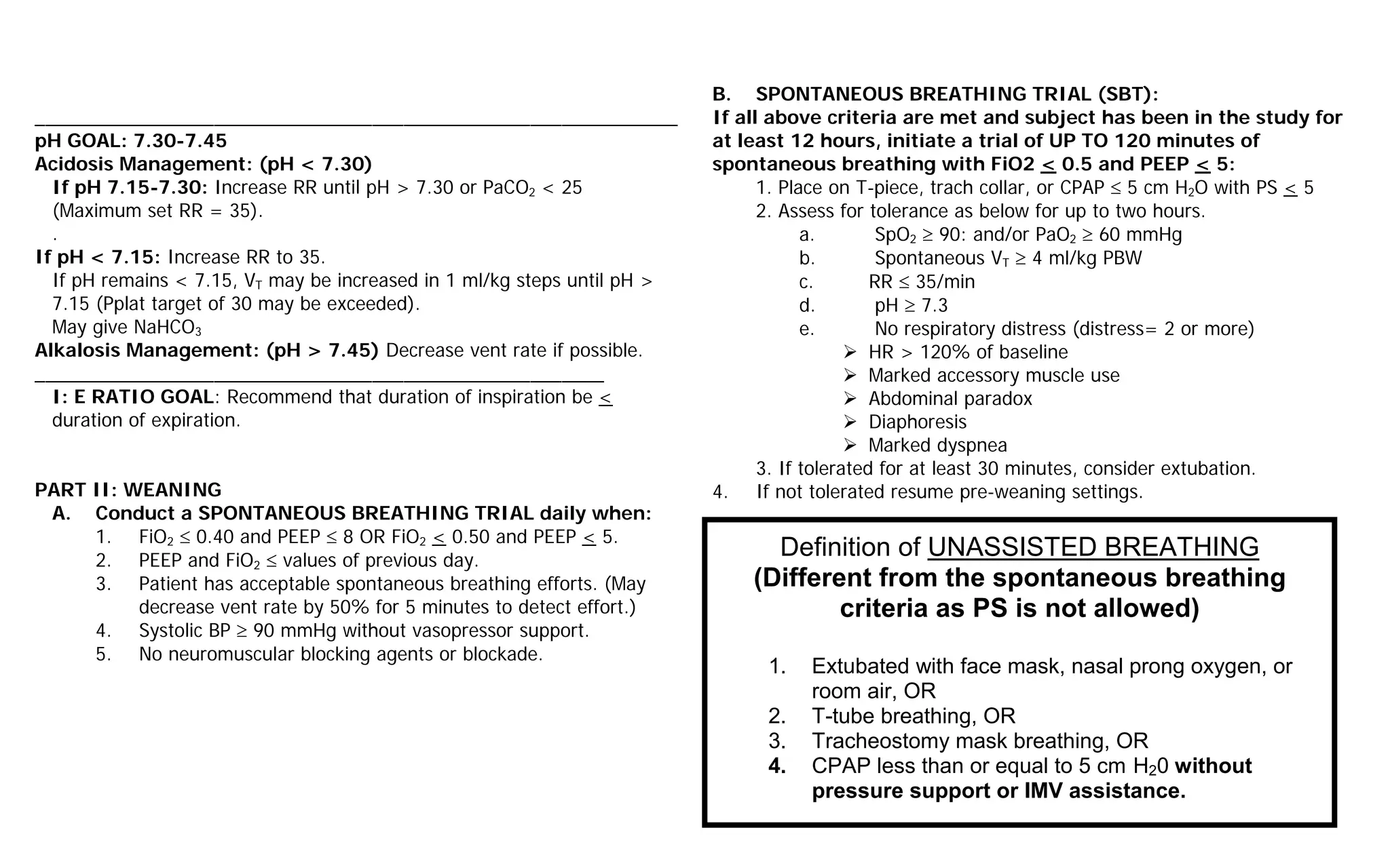 Tutorial tips: Mechanical ventilator protocol from NIH NHLBI ARDS ...