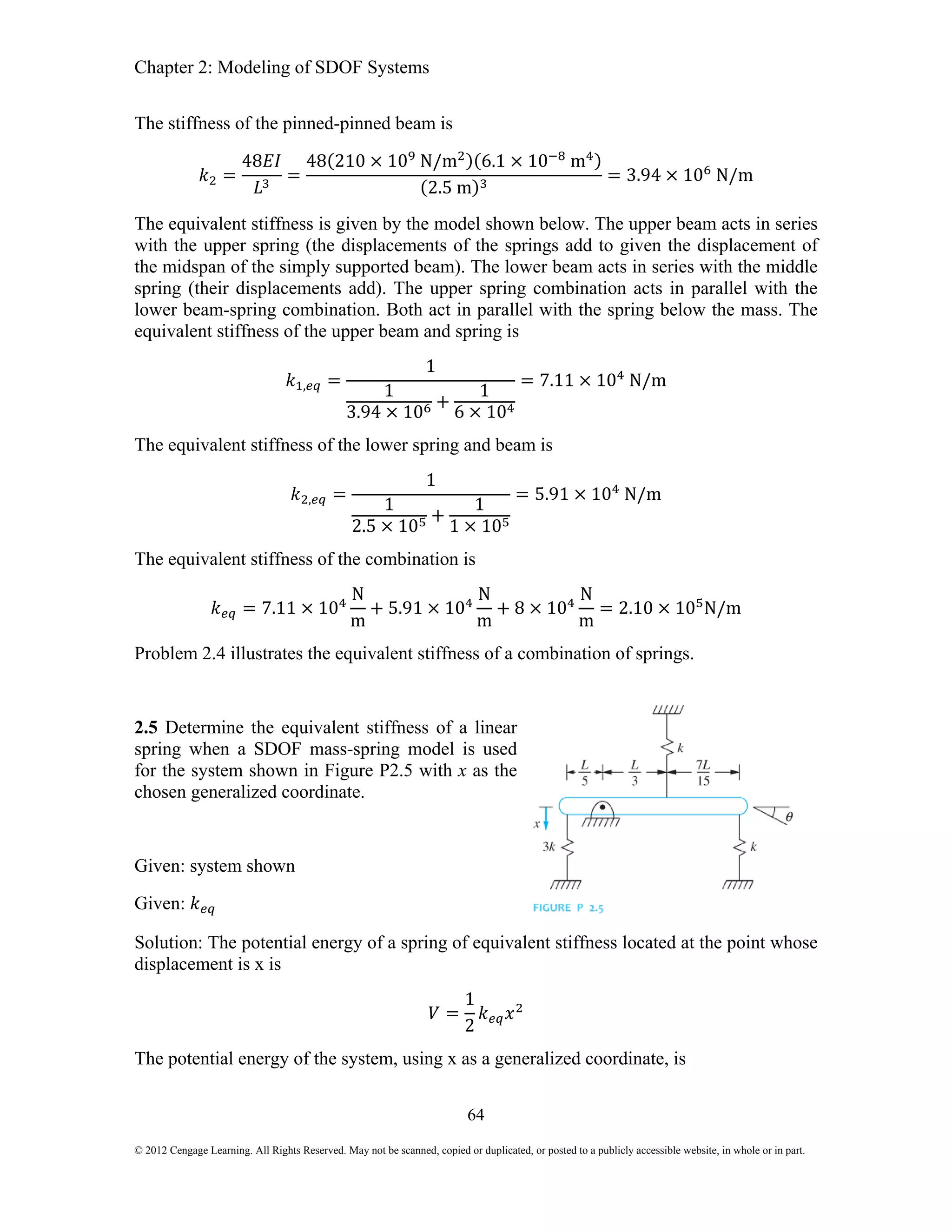 Mechanical Vibrations Theory and Applications 1st Edition Kelly Solutions Manual | PDF