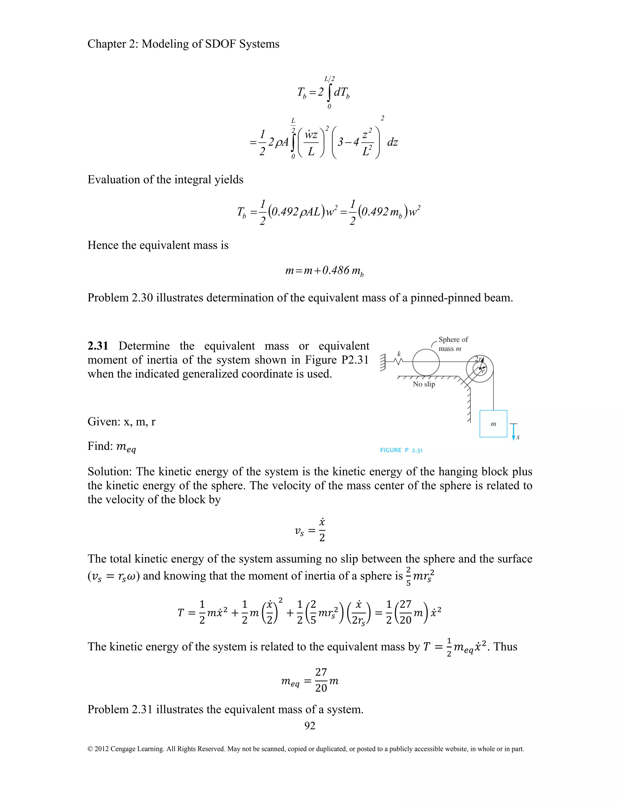 Mechanical Vibrations Theory and Applications 1st Edition Kelly Solutions Manual | PDF