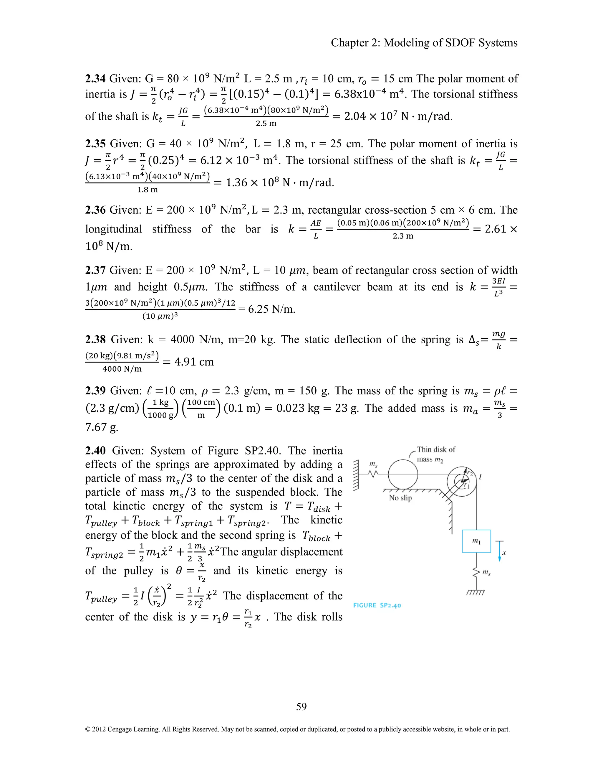 Mechanical Vibrations Theory and Applications 1st Edition Kelly Solutions Manual | PDF