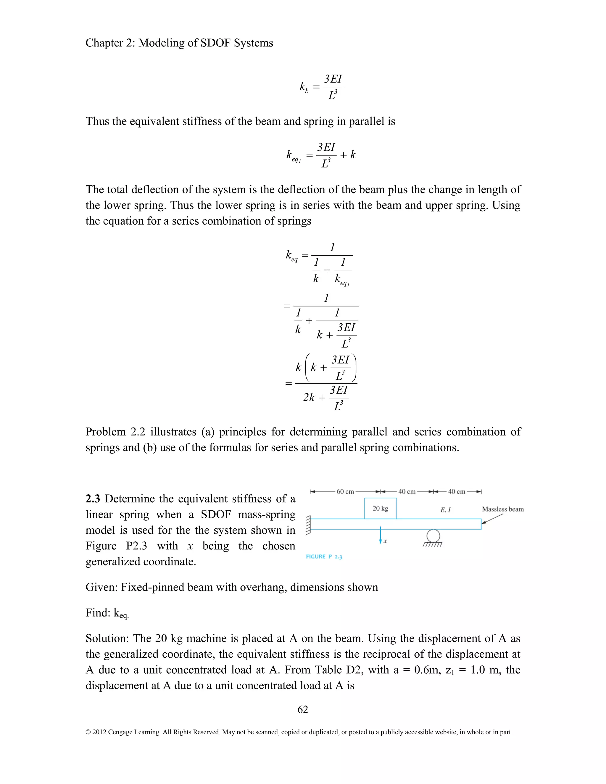 Mechanical Vibrations Theory and Applications 1st Edition Kelly Solutions Manual | PDF