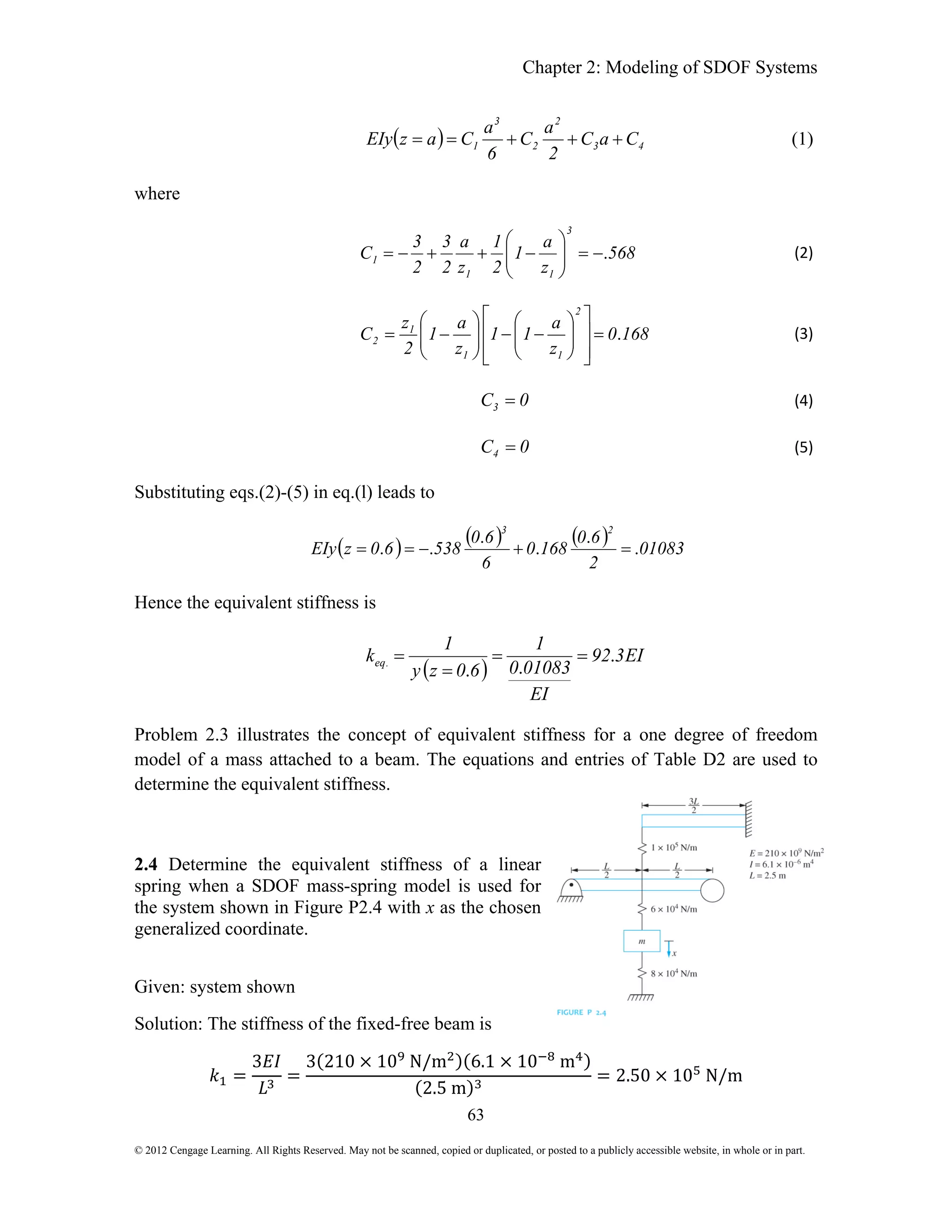 Mechanical Vibrations Theory and Applications 1st Edition Kelly Solutions Manual | PDF