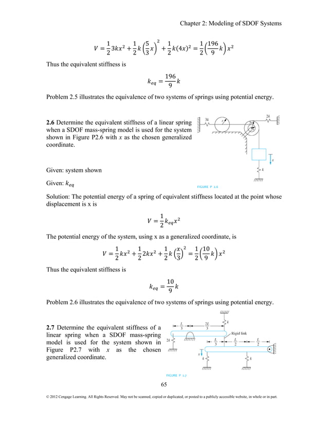 Mechanical Vibrations Theory and Applications 1st Edition Kelly ...
