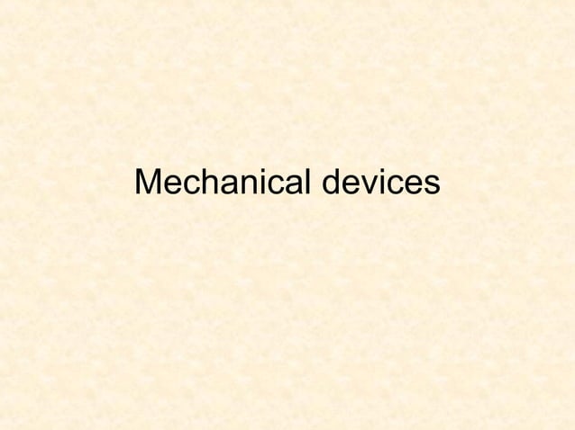 Mechanical | PPT